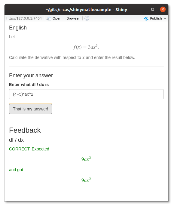 Shiny Apps With Math Exercises Mikkel Meyer Andersen